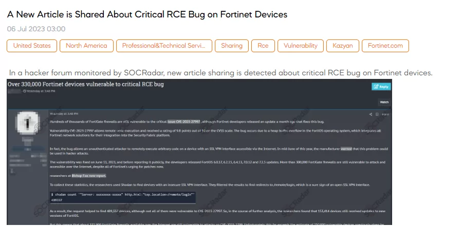 Fortinet and Linux Kernel Exploit Shares, iCloud Checker Tool, and Citrix Access Sales ...