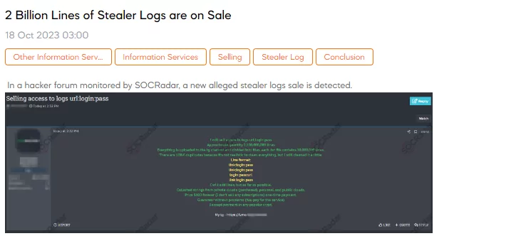 Dark Web Sales: Estée Lauder, Vivo Databases, and 2 Billion Lines of ...