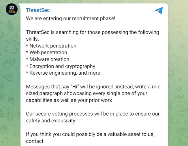 Exploring the Dark Web Job Market