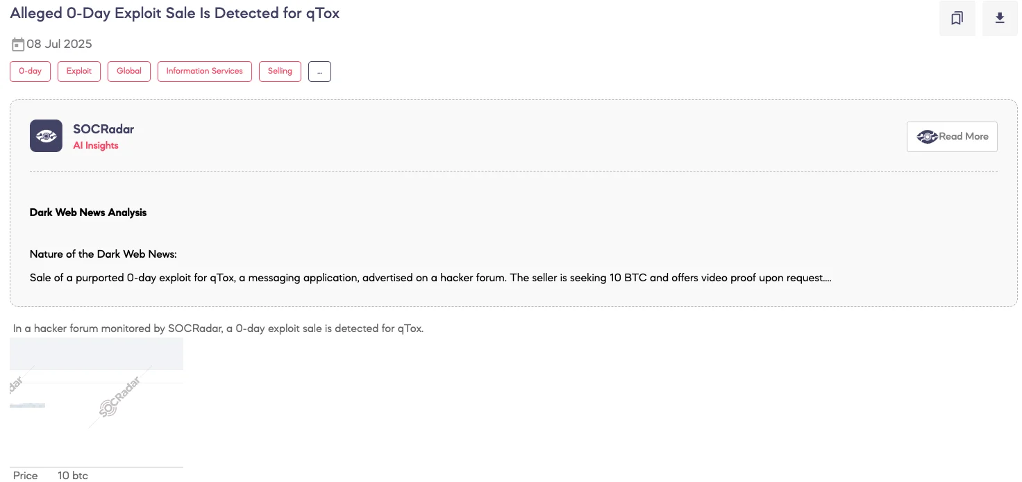 BitMart Breach, Naver Leak, qTox Exploit, and Credit Card Sales Detected on Dark Web