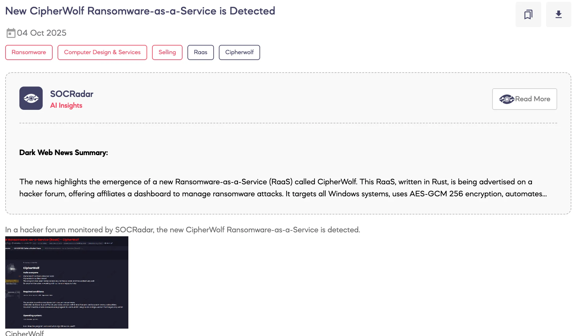 New CipherWolf RaaS, Oracle EBS 0‑Day Exploit & Money Laundering ...