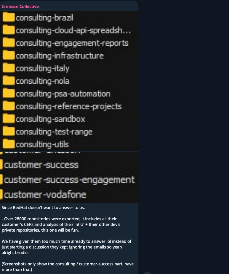 Red Hat Breach: Crimson Collective Claims Massive Theft of Private ...