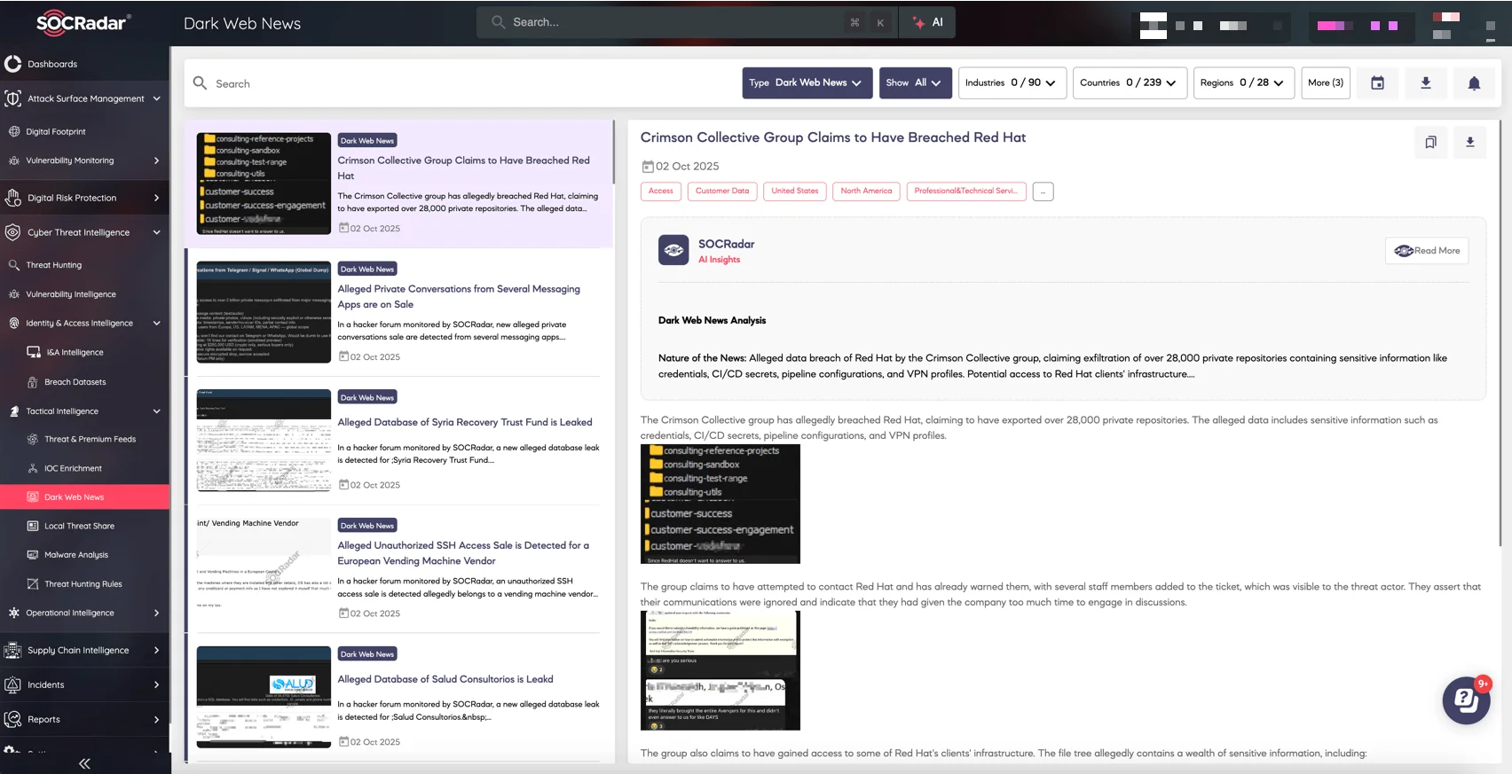 Red Hat Breach: Crimson Collective Claims Massive Theft of Private ...